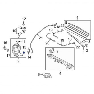 Toyota Land Cruiser OEM Wiper Blade & Washer Parts | Motors, Arms ...