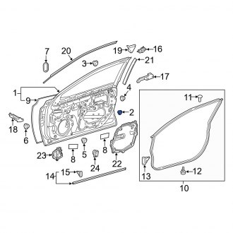 Toyota Corolla Door Hinges, Pin & Bushing Kits – CARiD.com