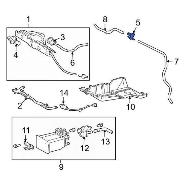 Toyota OE 9008091224 - Vapor Canister Purge Solenoid