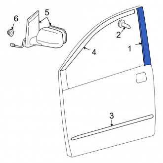 Toyota Sienna Door Moldings - Side, Edge, Belt | CARiD