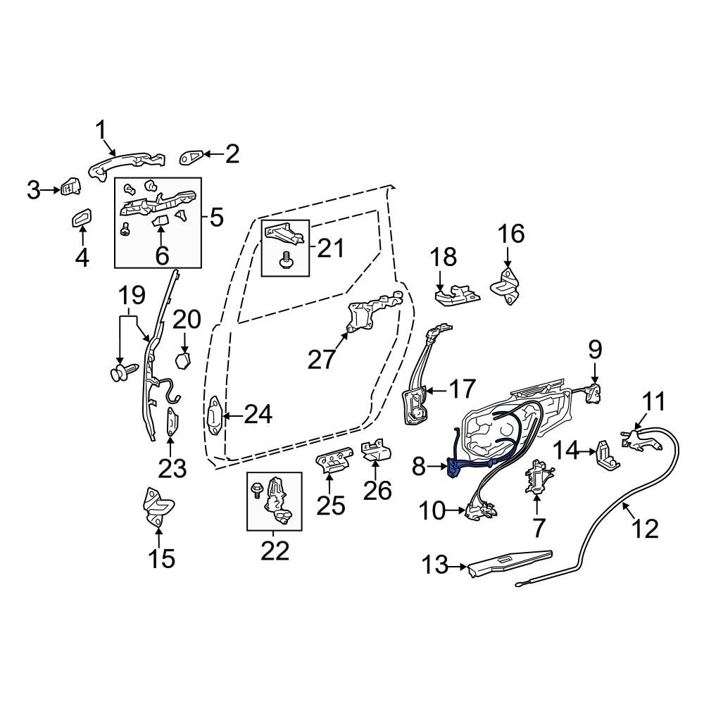 Toyota OE 6937008022 Front Right Sliding Door Latch toyota-oe-6937008022-front-right-sliding-door-latch