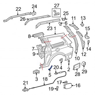 Toyota Sienna Door Moldings - Side, Edge, Belt | CARiD
