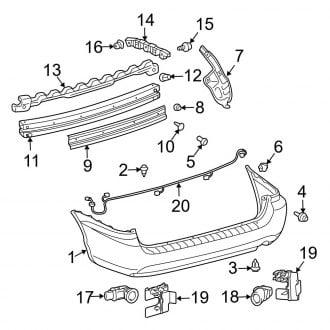 2005 Toyota Sienna OEM Bumpers - Front & Rear | CARiD