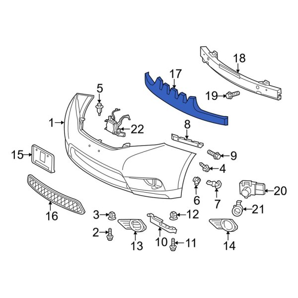 Toyota OE 5261108030 - Front Bumper Impact Absorber