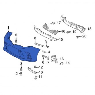 Toyota Sienna Replacement Front Bumpers & Components | CARiD