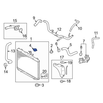 Toyota Highlander OEM A/C & Heating Parts | Systems, Compressors ...