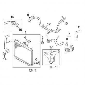 2019 Toyota Sienna Radiator Caps - High Pressure, Racing | CARiD