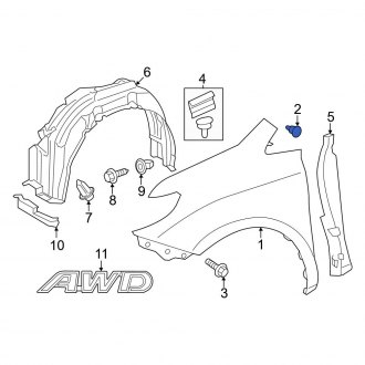 Toyota Corolla iM OEM Fenders | Factory Front & Rear Fenders — CARiD.com