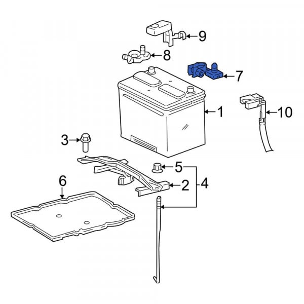 Toyota OE 9098205061 - Battery Cable Terminal End