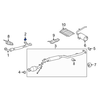 Toyota Camry OEM Exhaust Parts - Systems, Tips, Pipes | CARiD