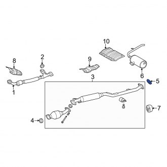 Toyota Corolla OEM Exhaust Parts | Systems, Tips, Pipes — CARiD.com