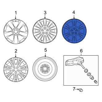 Toyota Sienna OEM Wheels & Tires | Lug Nuts, TPMS Sensors — CARiD.com
