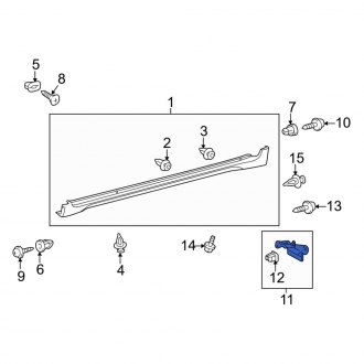 Toyota Sienna Replacement Rocker Panel Moldings | CARiD