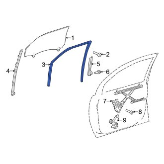 Toyota Sienna OEM Window Parts | Visors, Regulators — CARiD.com