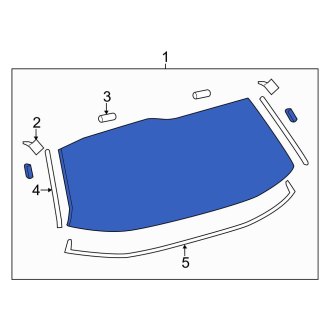 Toyota Sienna Rear Window Glass - Back Windshields | CARiD