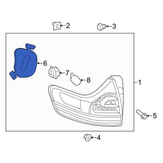 Toyota Sienna OEM Tail Lights | LED, Fiber Optic — CARiD.com