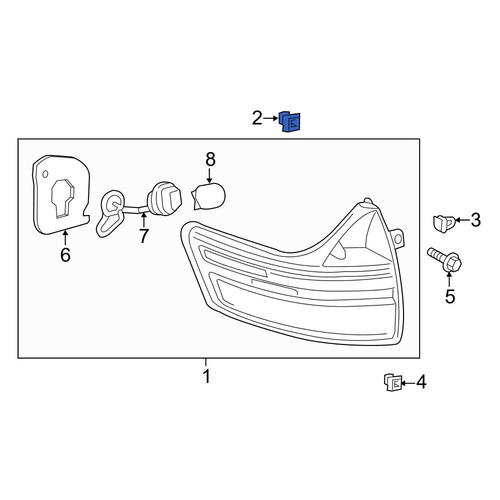 Toyota OE 768170E010 - Tail Light Clip