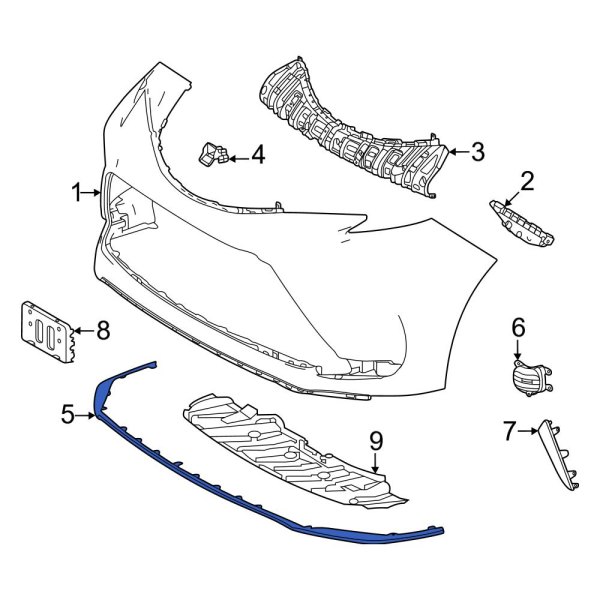 Toyota OE 5211208020 - Front Lower Valance Panel