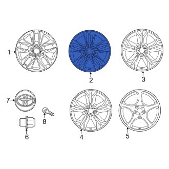 Toyota Sienna OEM Wheels & Tires | CARiD