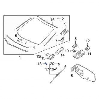 Toyota Sienna OEM Window Parts | Visors, Regulators — CARiD.com