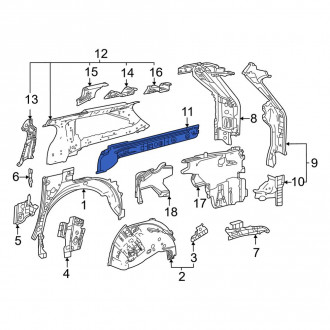 Toyota Sienna OEM Quarter Panels & Parts | Rear & Front — CARiD.com
