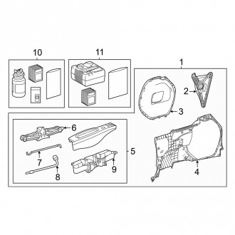 Toyota OE™ Spare Tire Covers & Carriers | CARiD