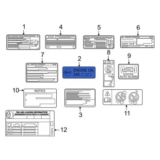Toyota Highlander Technical Decals — CARiD.com