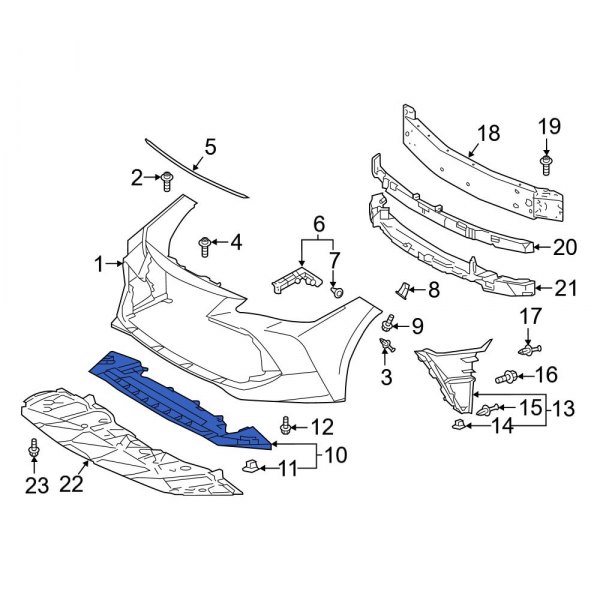Toyota OE 5261807010 - Front Sound Absorber