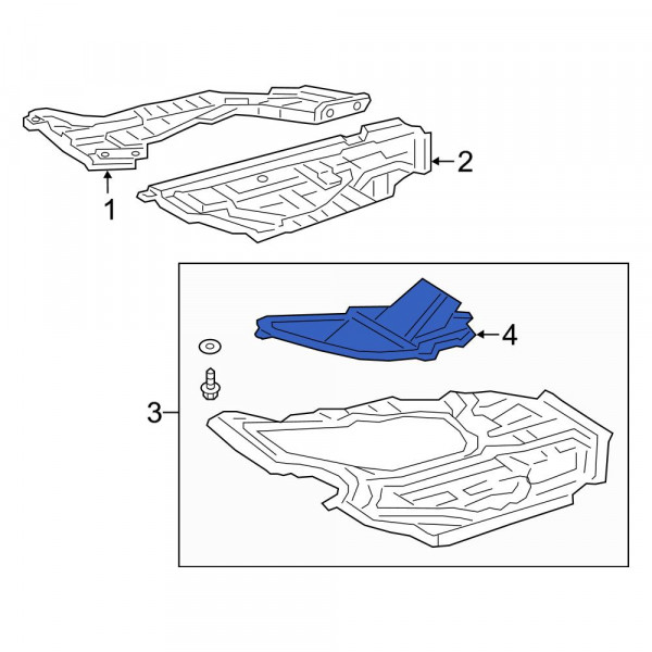Toyota OE 5144706902 - Front Engine Oil Drain Plug Access Cover