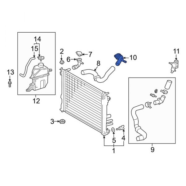 Toyota OE 1603125011 - Engine Coolant Thermostat Kit