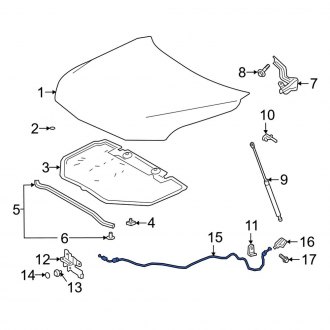 Toyota Camry Hood Release Cables & Handles | CARiD