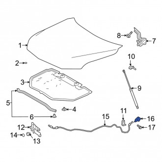 Toyota Corolla Cross Hood Release Cables & Handles — CARiD.com