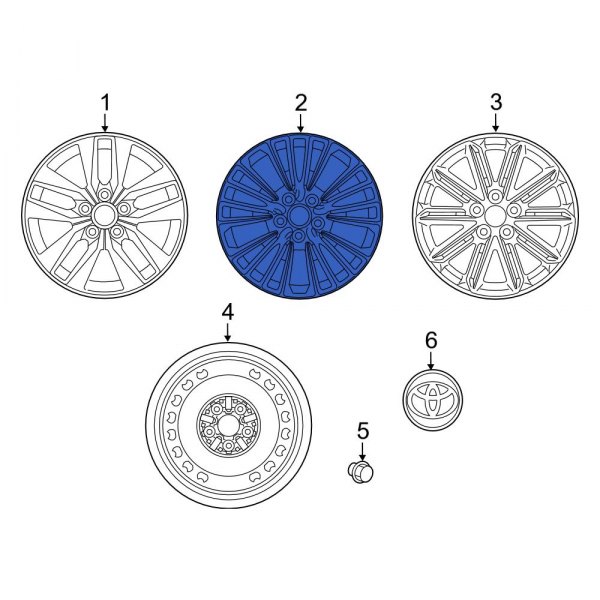 Toyota OE 4261107141 - Wheel