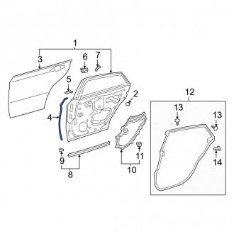Toyota Avalon Door Seals & Weatherstripping | CARiD