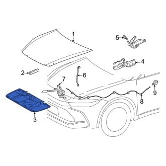 Toyota Crown Under Hood Insulations | Pads, Liners — CARiD.com