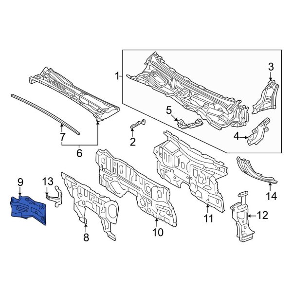 Toyota OE 5522578010 - Engine Compartment Insulation
