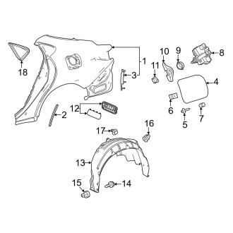 2025 Toyota Camry OEM Quarter Panels & Parts | CARiD