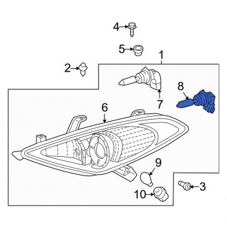Toyota Sequoia Headlight Components - Brackets, Adapters | CARiD