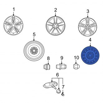 Toyota Sienna Factory Steel Wheels — CARiD.com