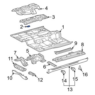 Toyota Matrix Rocker Panel Hardware | Clips, Brackets — CARiD.com