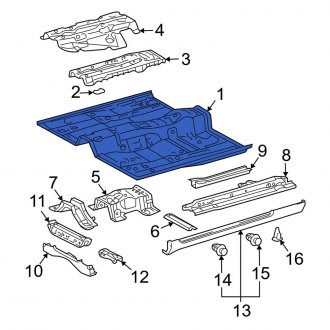 Toyota Camry OEM Rocker Panels & Floors | Side Skirts, Pans — CARiD.com