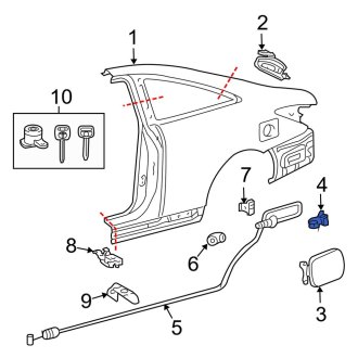 Toyota Replacement Fuel Doors & Parts | CARiD