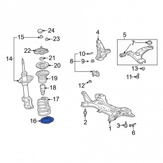 Toyota Corolla OEM Suspension Parts | Shocks, Struts — CARiD.com