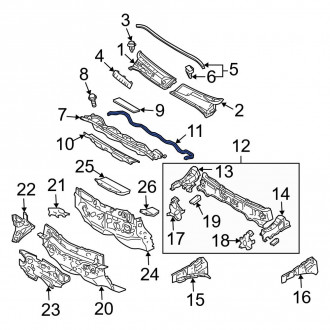 Toyota Prius Hood Weatherstripping Seals — CARiD.com