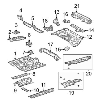 2007 Toyota Prius OEM Rocker Panels & Floors — CARiD.com
