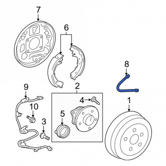 Toyota Prius Brake Lines & Hoses | Braided, Extended — CARiD.com