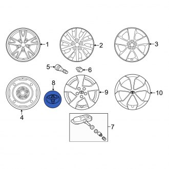 Toyota Corolla OEM Wheel Covers | Hub Caps, Wheel Skins — CARiD.com