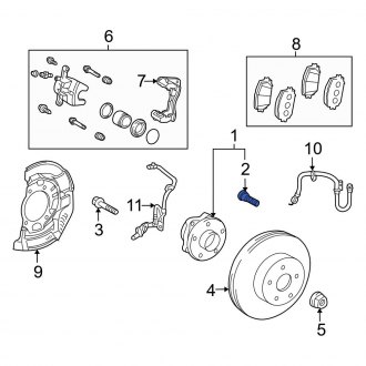 Toyota Prius OEM Lug Nuts & Locks — CARiD.com