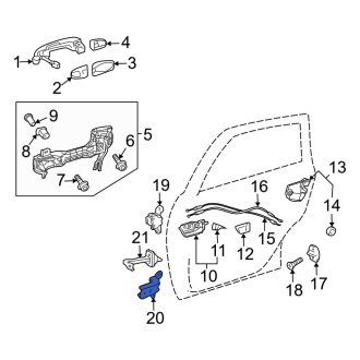 Toyota Highlander Door Hinges, Pin & Bushing Kits | CARiD