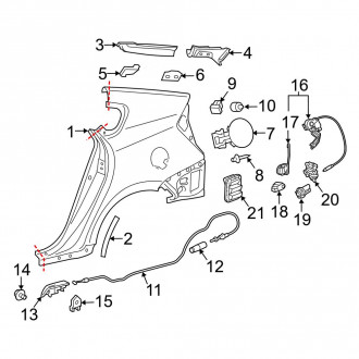 2012 Toyota Prius OEM Quarter Panels & Parts | CARiD